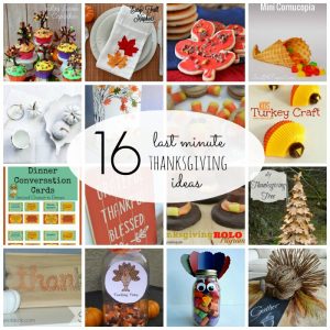 16 Last Minute Thanksgiving Ideas