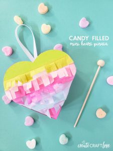 Mini Heart Pinatas for Valentine's Day - Create Craft Love