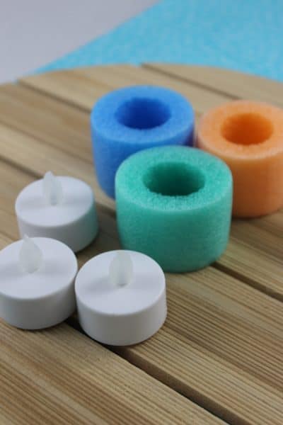 Pool Noodle Luminaries for Summer | Craft Tutorial