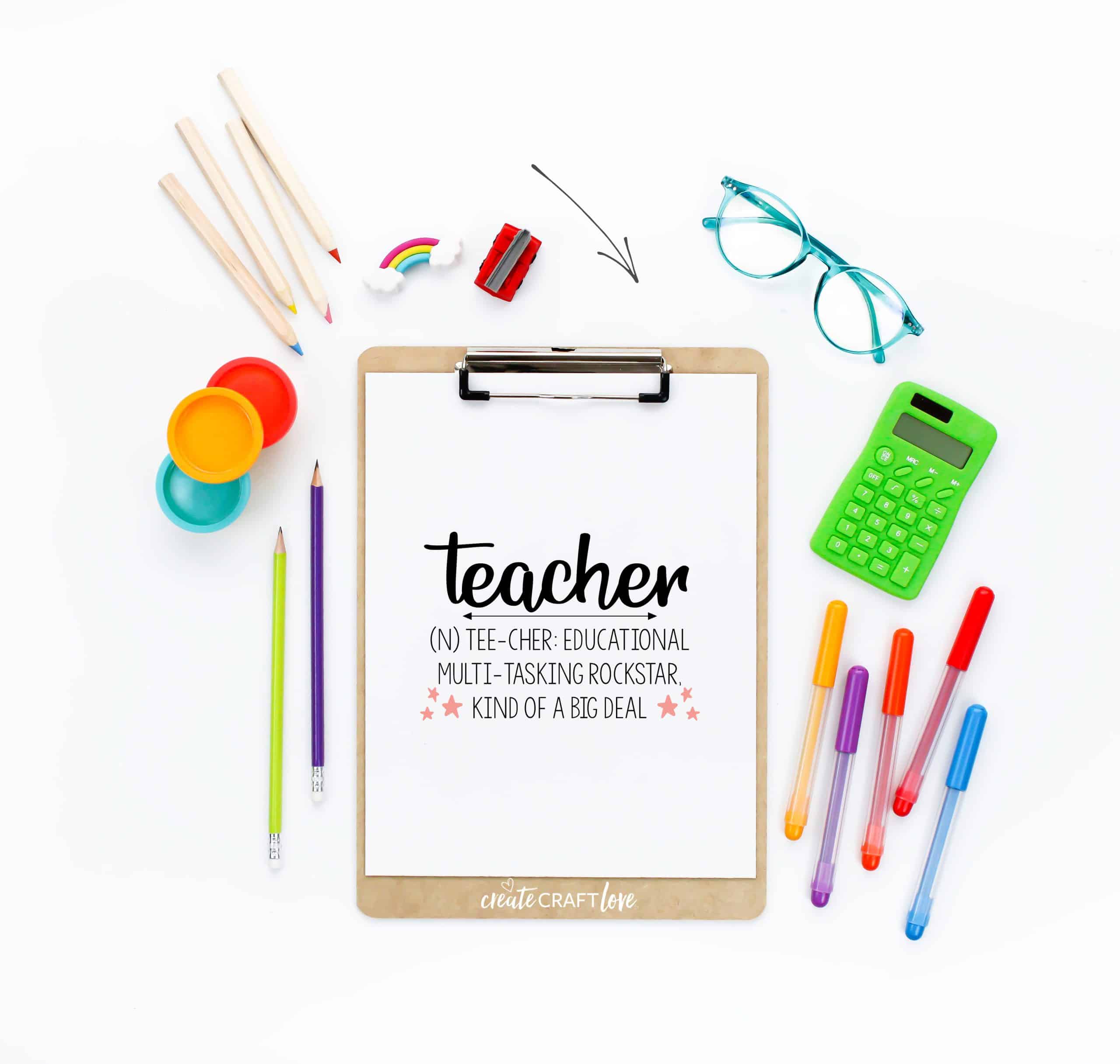 Teacher Definition Printable | Free Download Included - Create Craft Love
