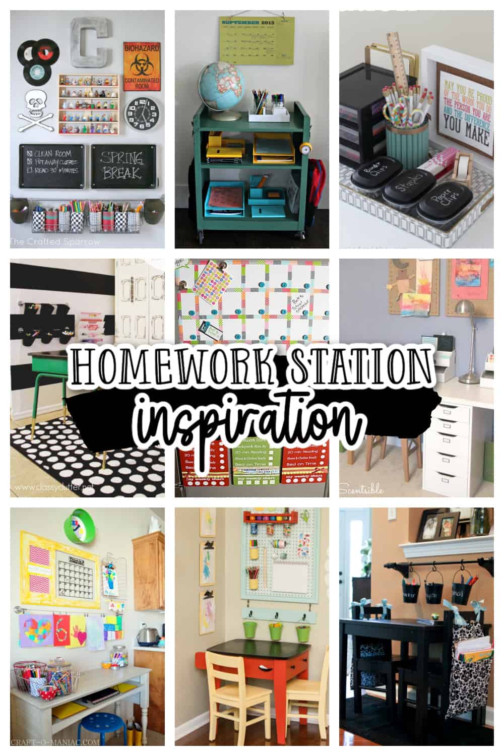 Homework Station Inspiration for a New School Year