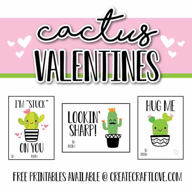 Cactus Valentines | Free Printable Download - Create Craft Love
